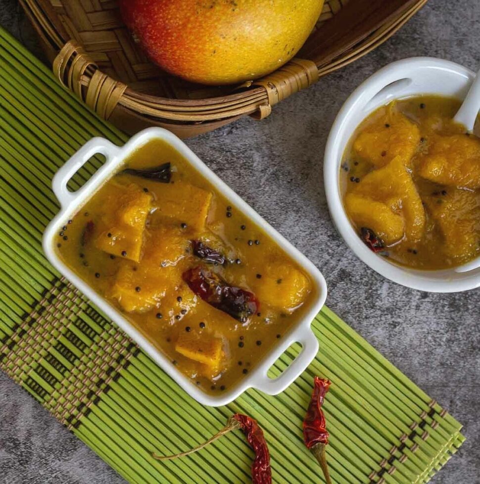 Mango Pachadi | Mambazha Pachadi | Sweet Mango Relish - VVK