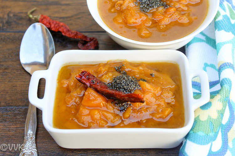 Mango Pachadi | Mambazha Pachadi | Sweet Mango Relish - VVK