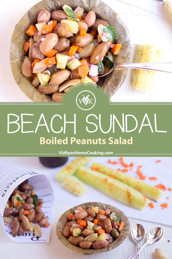 Boiled Peanuts Sundal | Instant Pot Boiled Peanuts Salad