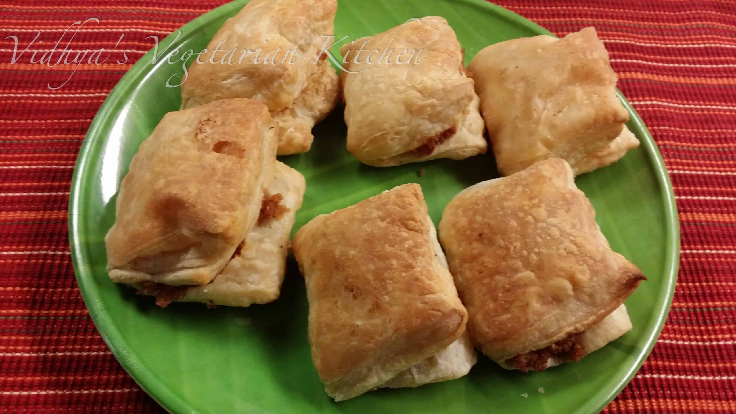 Coconut Sweet Puffs - Vidhya’s Vegetarian Kitchen