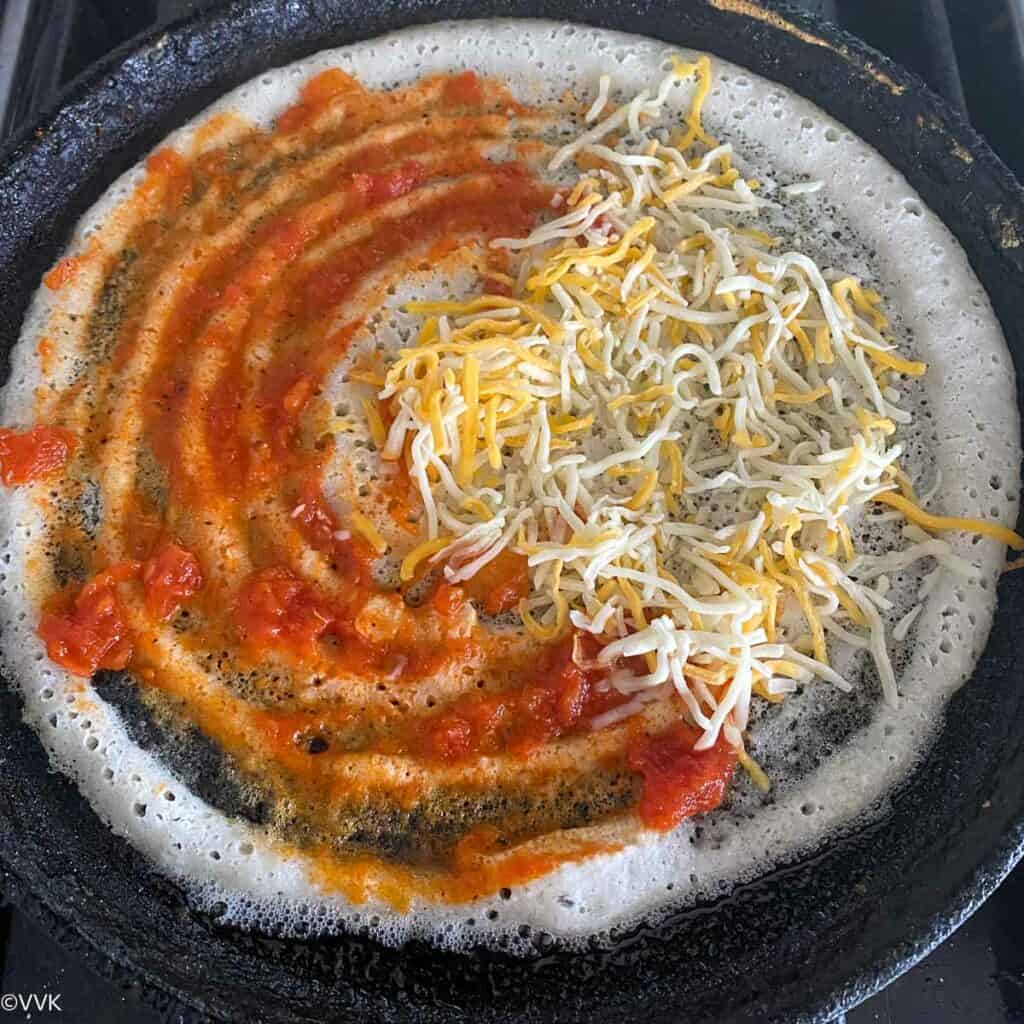 Flavored Dosa - Vidhya’s Vegetarian Kitchen