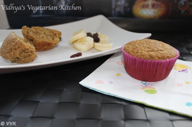 Eggless Multigrain Muffins with Buttermilk - Vidhya’s Vegetarian Kitchen