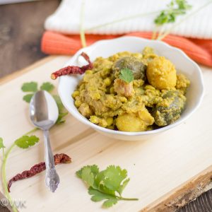 Undhiyu with frozen veggie mix- Gujarati Special