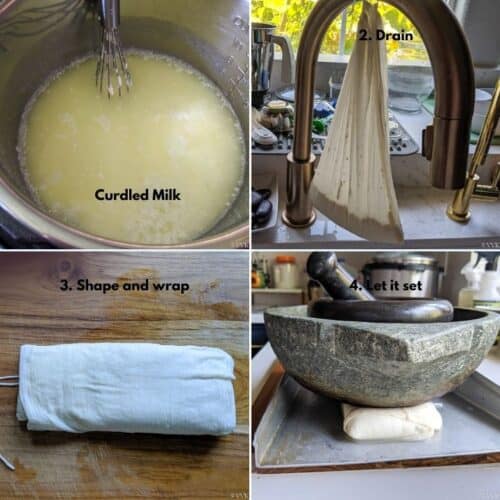 Homemade Paneer | How to Make Paneer | Indian Cottage Cheese