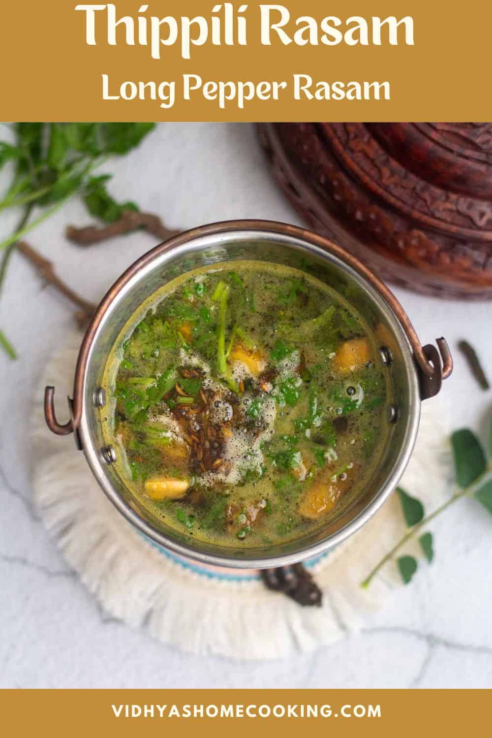 Thippili Rasam: A Delicious and Healing South-Indian Soup Recipe