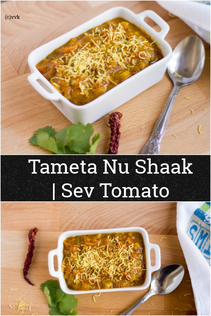 Tameta Nu Shaak | Gujarati Special Sev Tomato