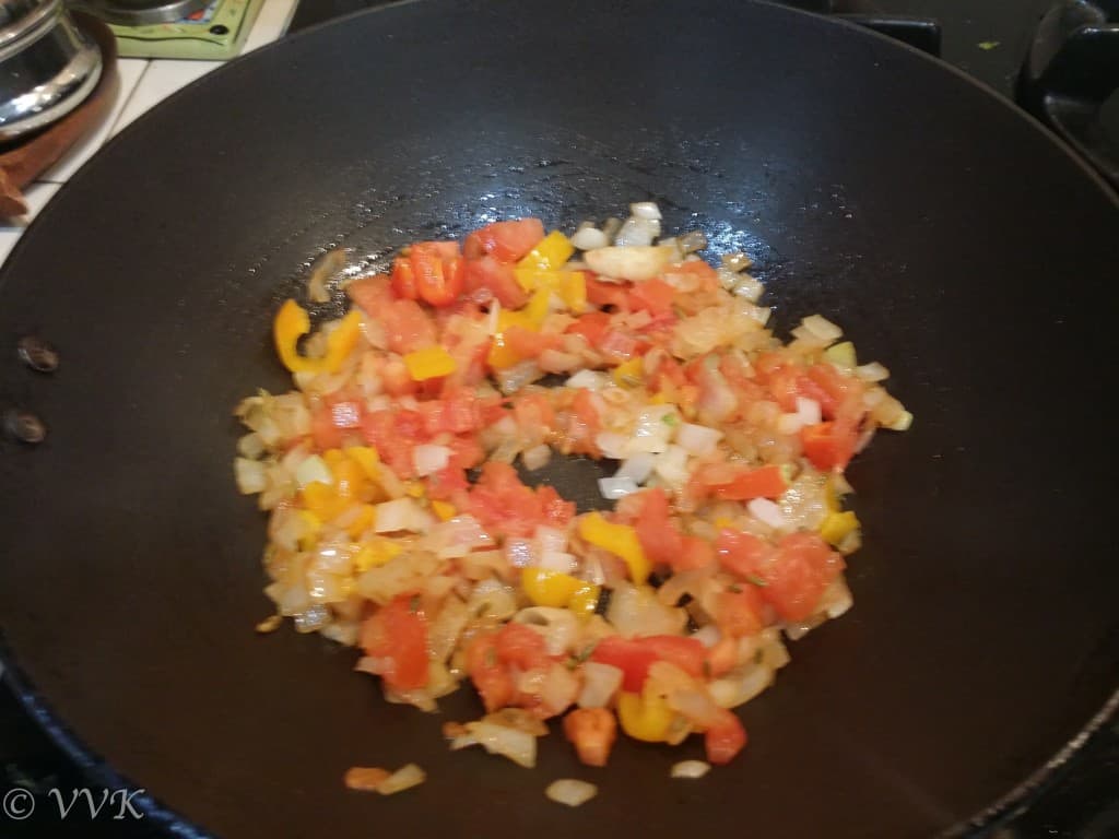 Vegetable Kothu Parotta