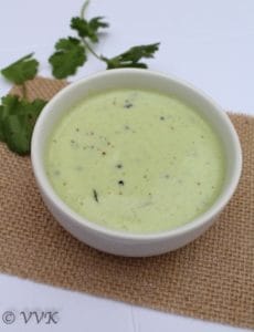 Coconut Cilantro Raita
