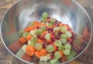 Fruit and Vegetable Chaat - Vidhya’s Vegetarian Kitchen