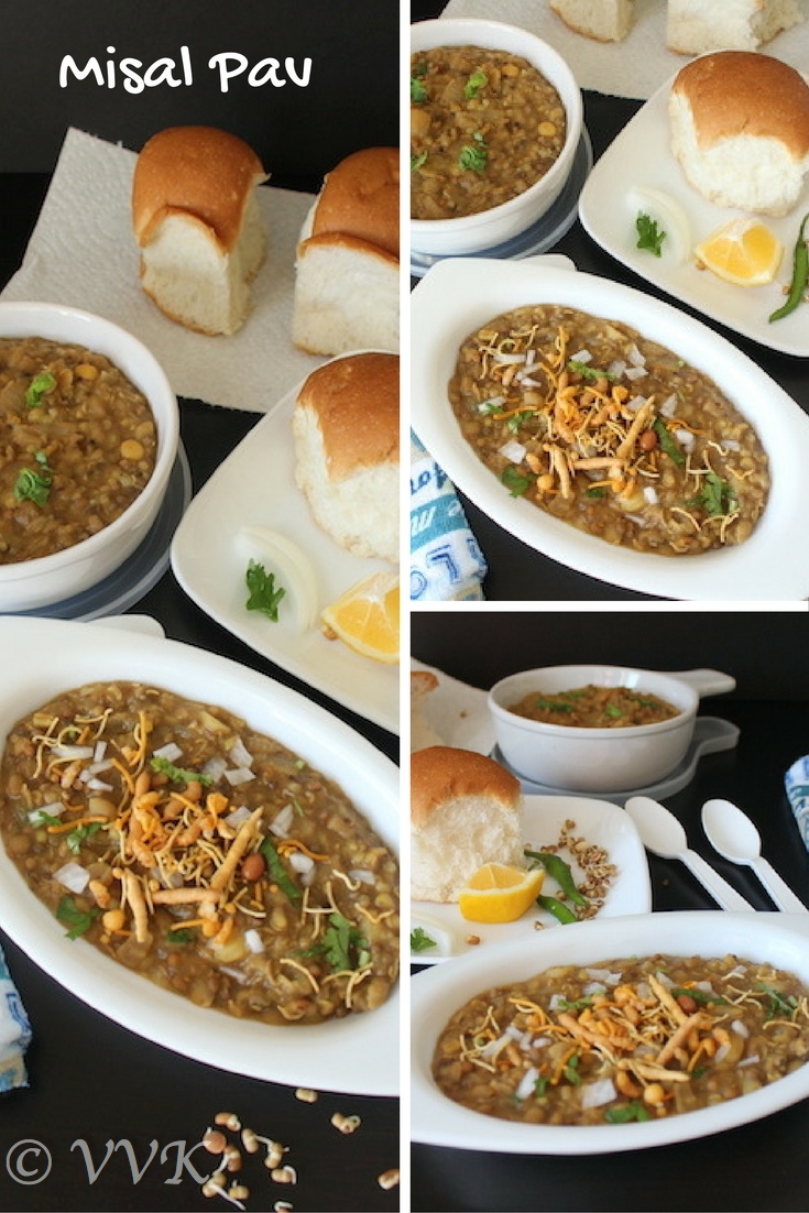 The Best Misal Pav Recipe - Vidhya’s Vegetarian Kitchen