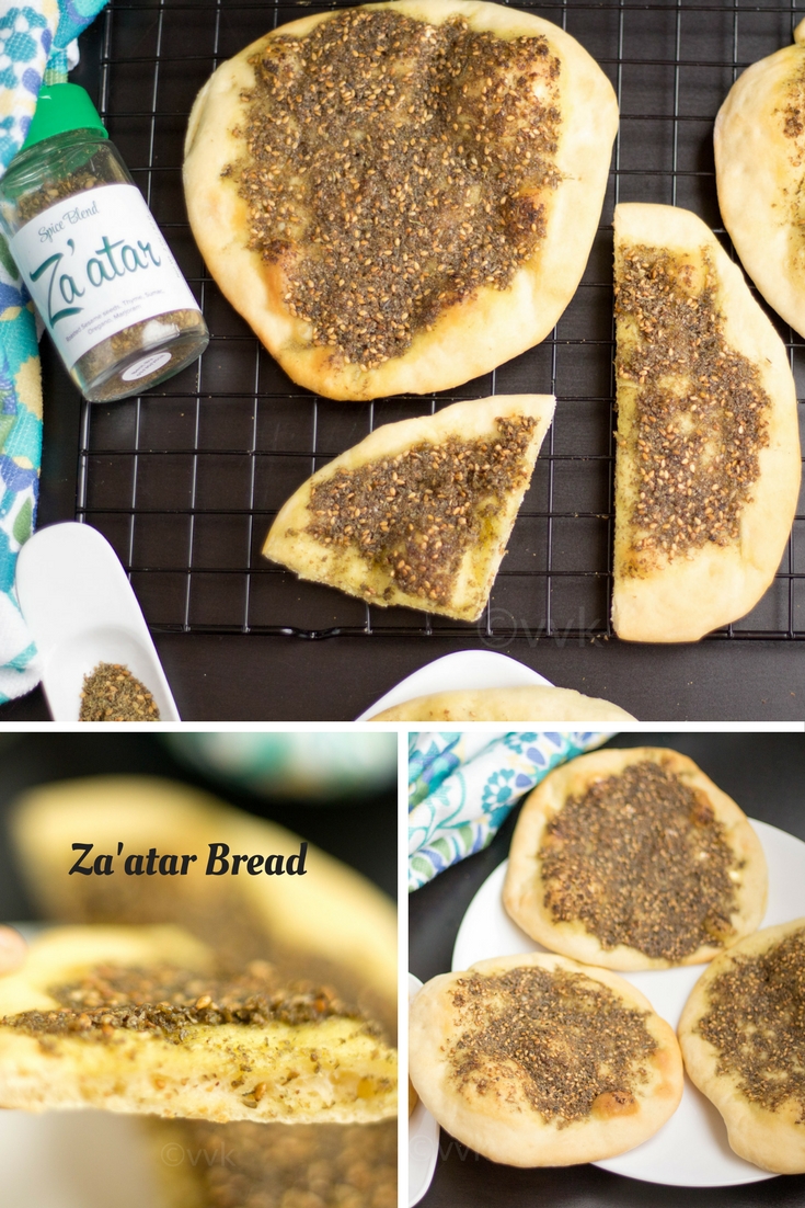 Easy Zaatar Bread (Manakish Za’atar) - Vidhya’s Home Cooking