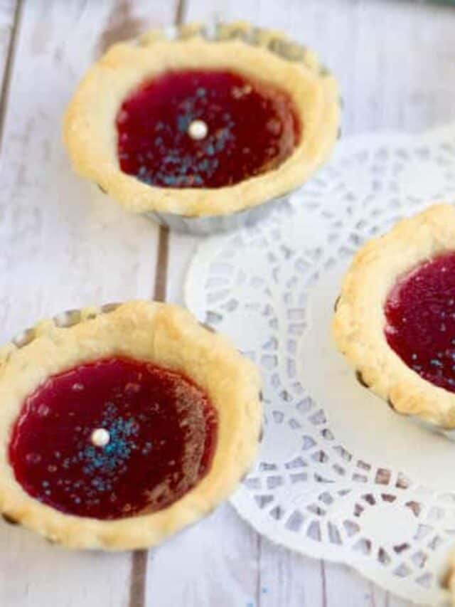 Strawberry Jam Tarts - Vidhya’s Vegetarian Kitchen
