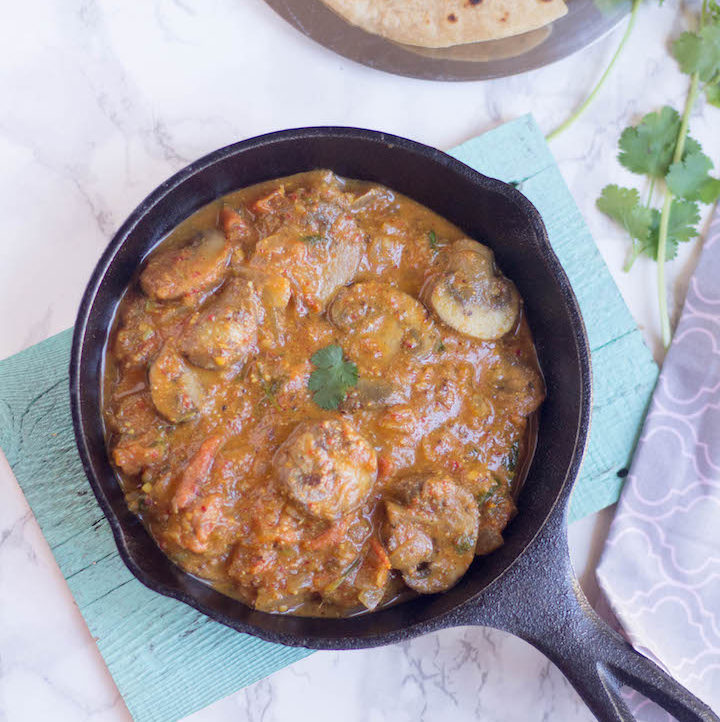 Xacuti | Goan Mushroom Xacuti | Vegetarian Shakuti