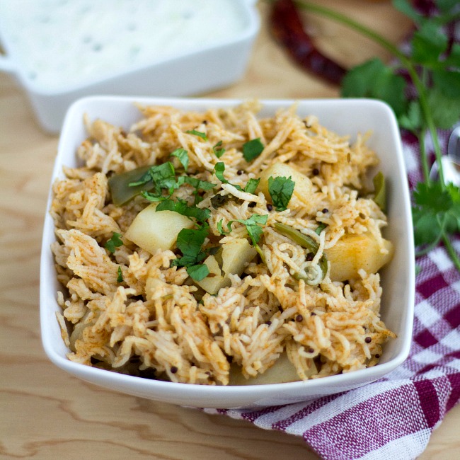 Potato-Capsicum Rice