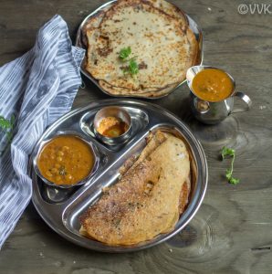 Karacha Dosai | Godhumai Dosai | Savory Wheat Crepes