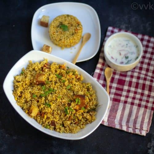 Vegetable Biryani | Pressure Cooker Version - Vidhya’s Vegetarian Kitchen