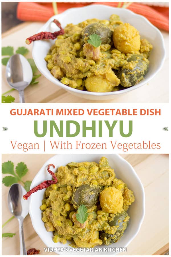 Undhiyu with frozen veggie mix- Gujarati Special