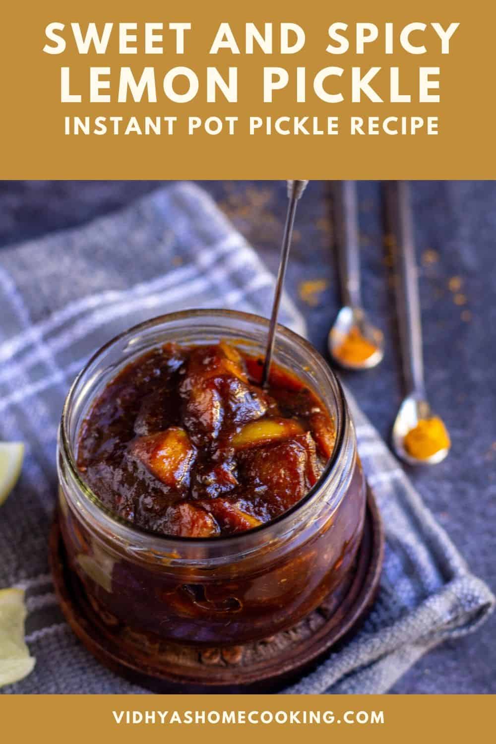 Sweet and Spicy Lemon Pickle | Easy Indian Lemon Pickle Recipe