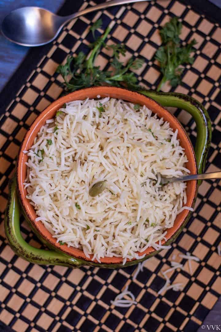 Instant Pot Jeera Rice | Indian Cumin Rice - Vidhya’s Vegetarian Kitchen