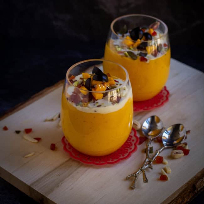 Homemade Mango Nectar - Vidhya’s Vegetarian Kitchen