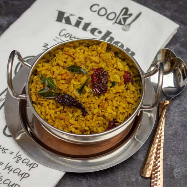 Easy Puli Aval Upma | Tamarind Poha - Vidhya’s Vegetarian Kitchen