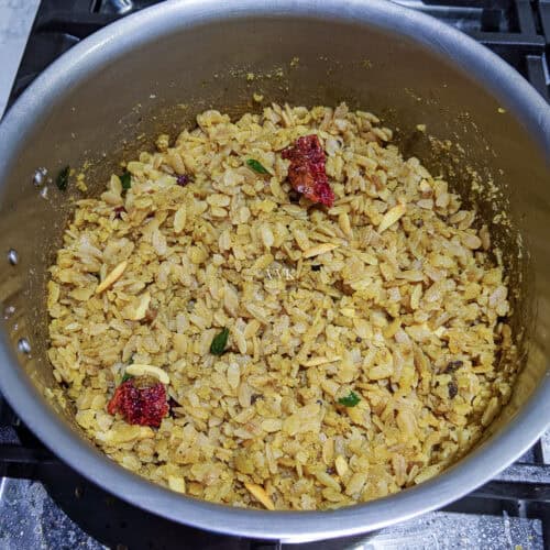 Easy Puli Aval Upma | Tamarind Poha - Vidhya’s Vegetarian Kitchen