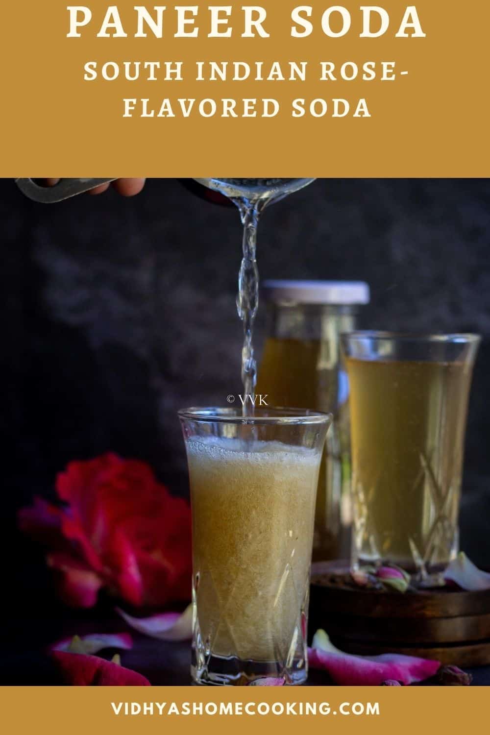 Paneer Soda | Homemade Rose-Flavored Soda