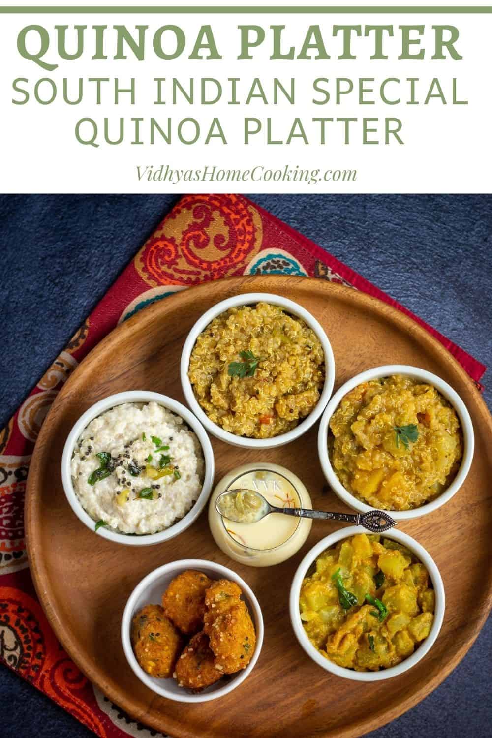 Quinoa Platter | Recipes with Quinoa - Vidhya’s Vegetarian Kitchen