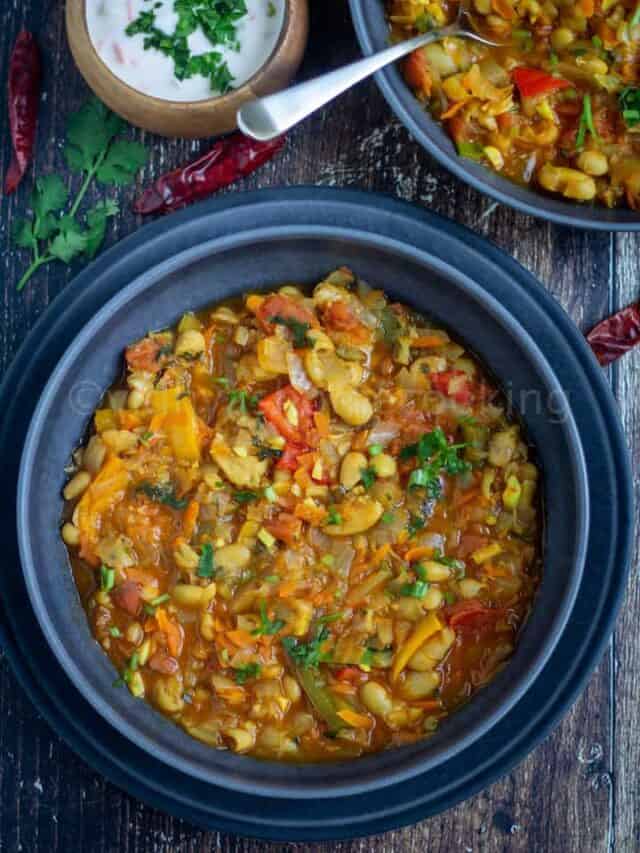 Chakalaka (Instant Pot Method) - Vidhya’s Vegetarian Kitchen