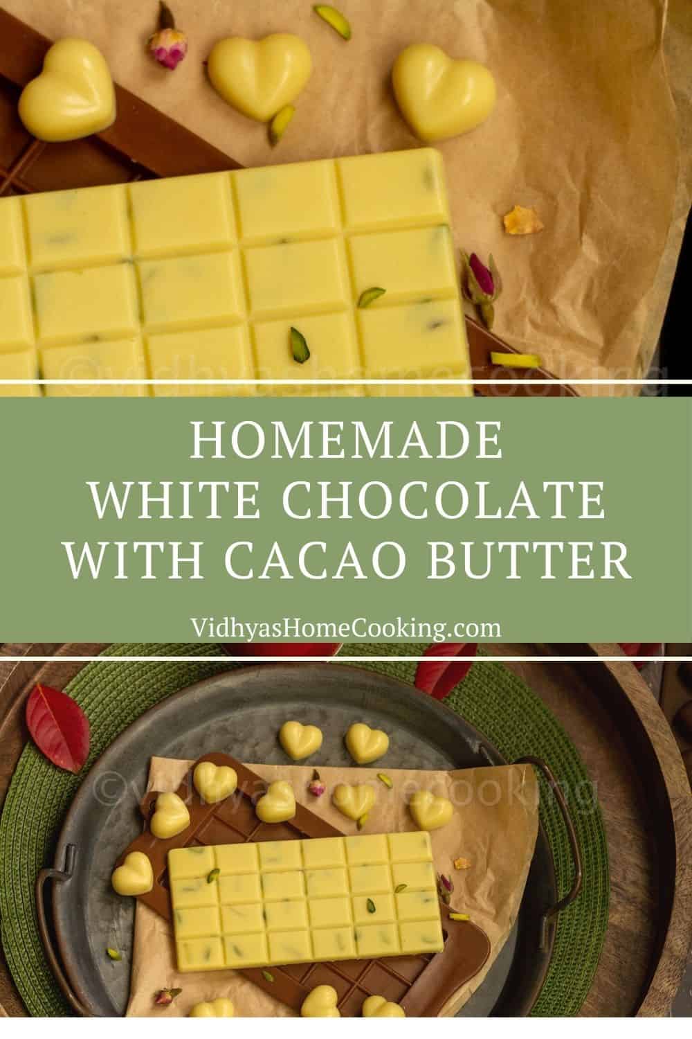 Easy White Chocolate Recipe - Vidhya’s Vegetarian Kitchen