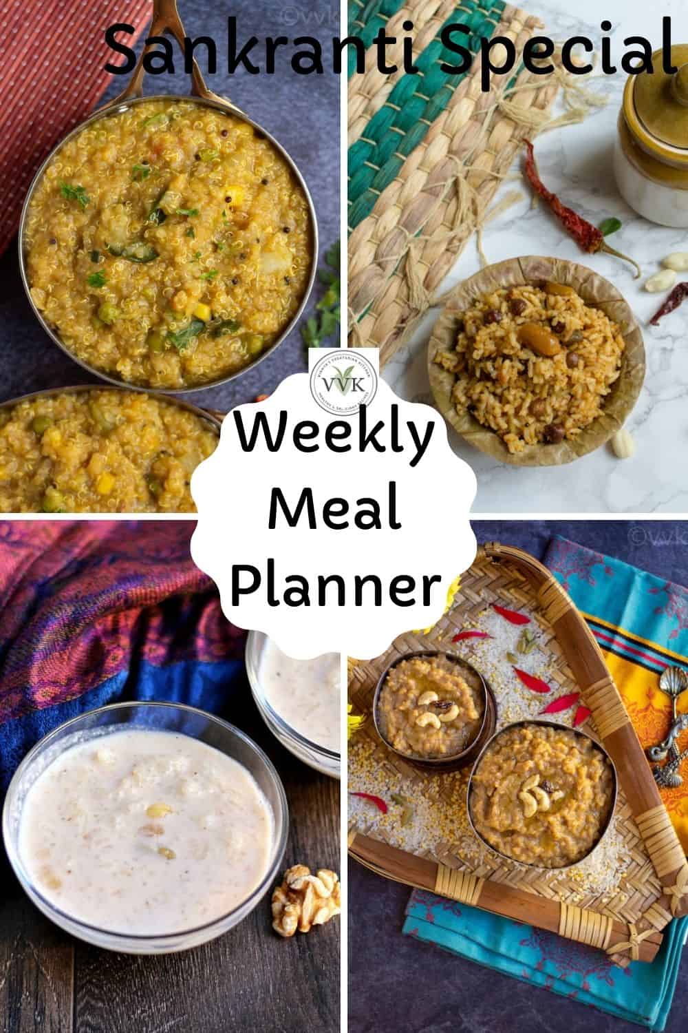 Sankranti Special Meal Plan | Weekly Meal Planner