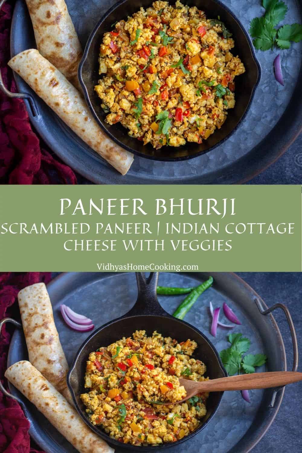 Paneer Bhurji | Scrambled Paneer with Vegetables