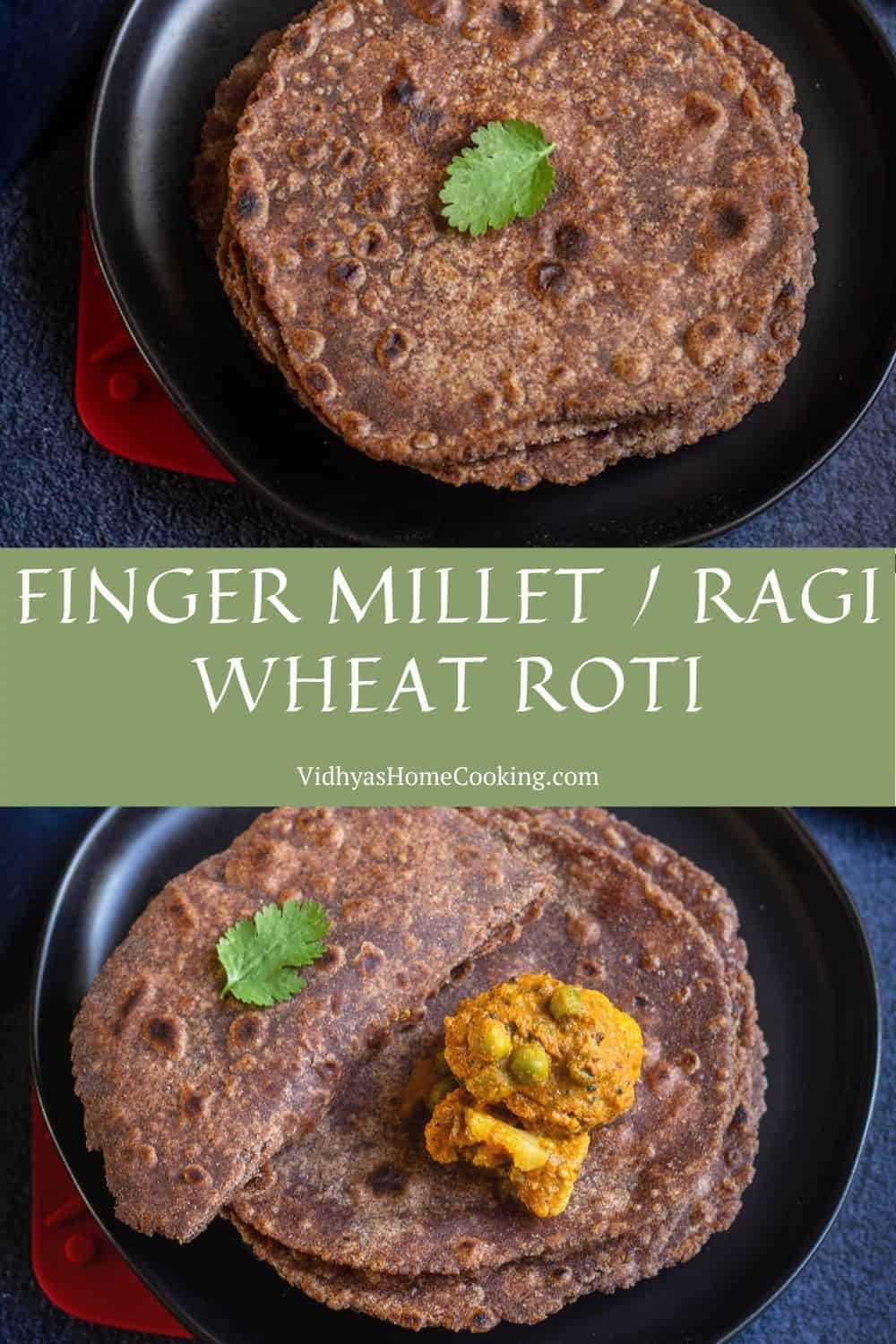 Ragi Wheat Roti | Ragi Roti - Vidhya’s Vegetarian Kitchen