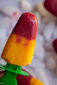 Mango Raspberry Popsicles - Vidhya’s Vegetarian Kitchen