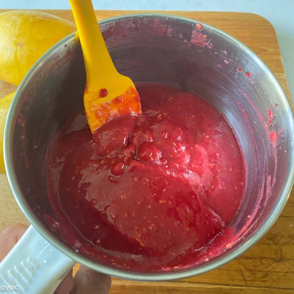 Mango Raspberry Popsicles - Vidhya’s Vegetarian Kitchen