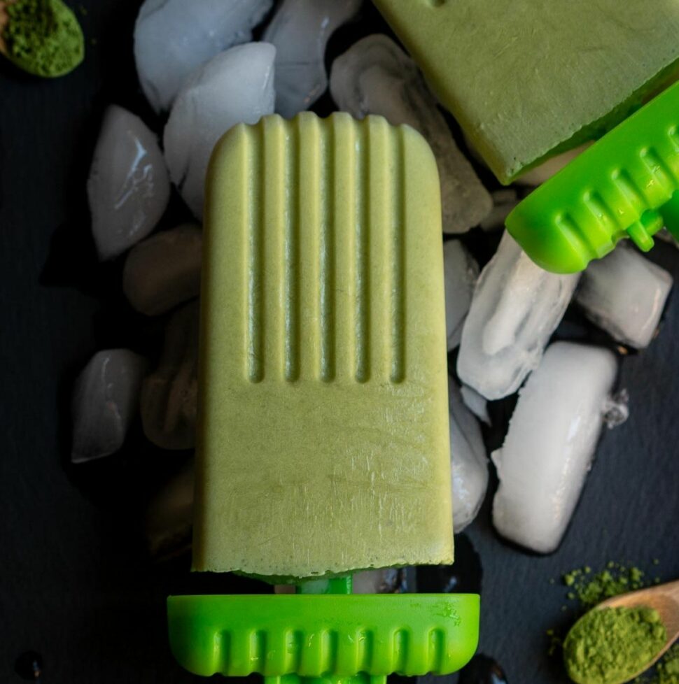 Creamy Vegan Matcha Popsicles | Matcha Green Tea Popsicles - Vidhya’s ...