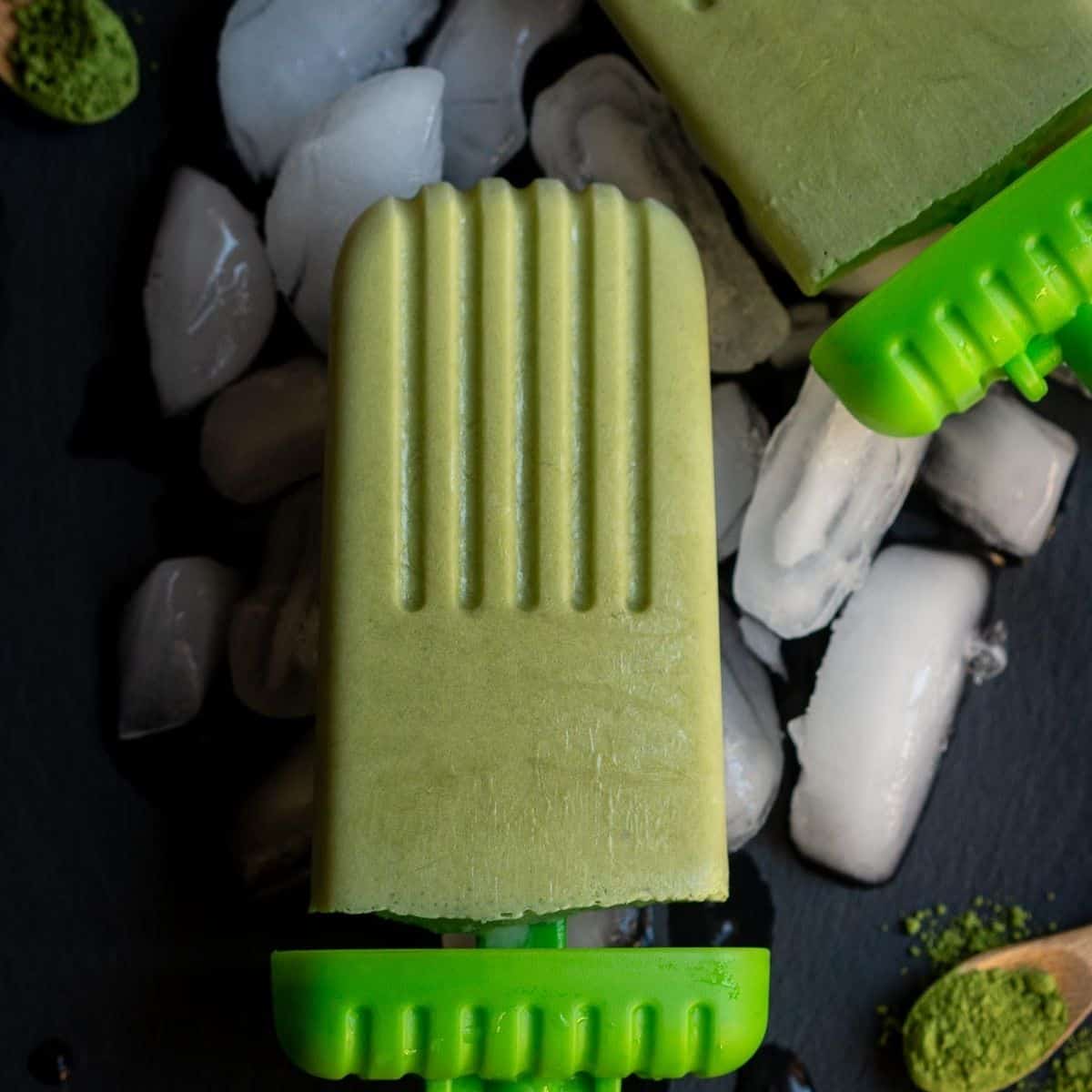 Creamy Vegan Matcha Popsicles | Matcha Green Tea Popsicles - Vidhya’s ...