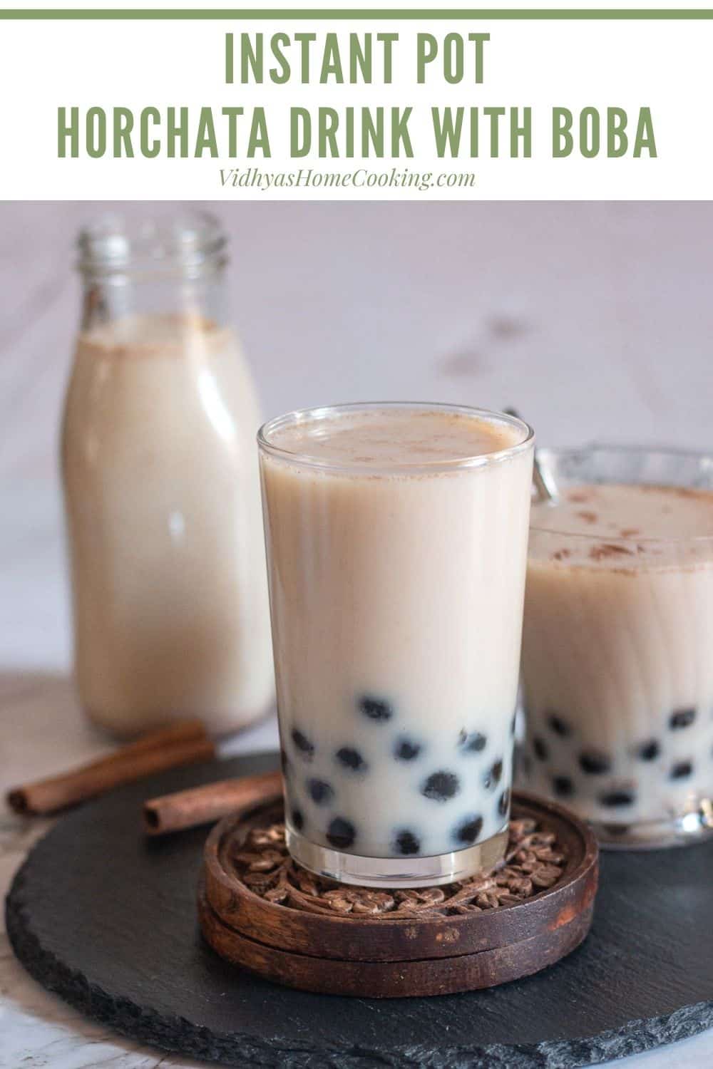 Instant Pot Horchata Boba | Easy Pressure Cooker Horchata Recipe