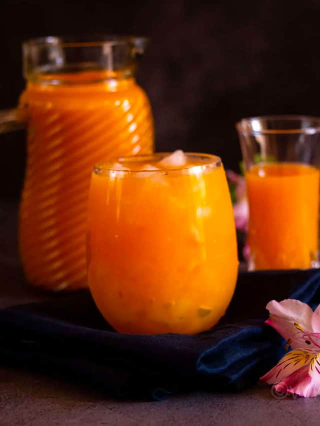 Homemade Mango Nectar - Vidhya’s Vegetarian Kitchen