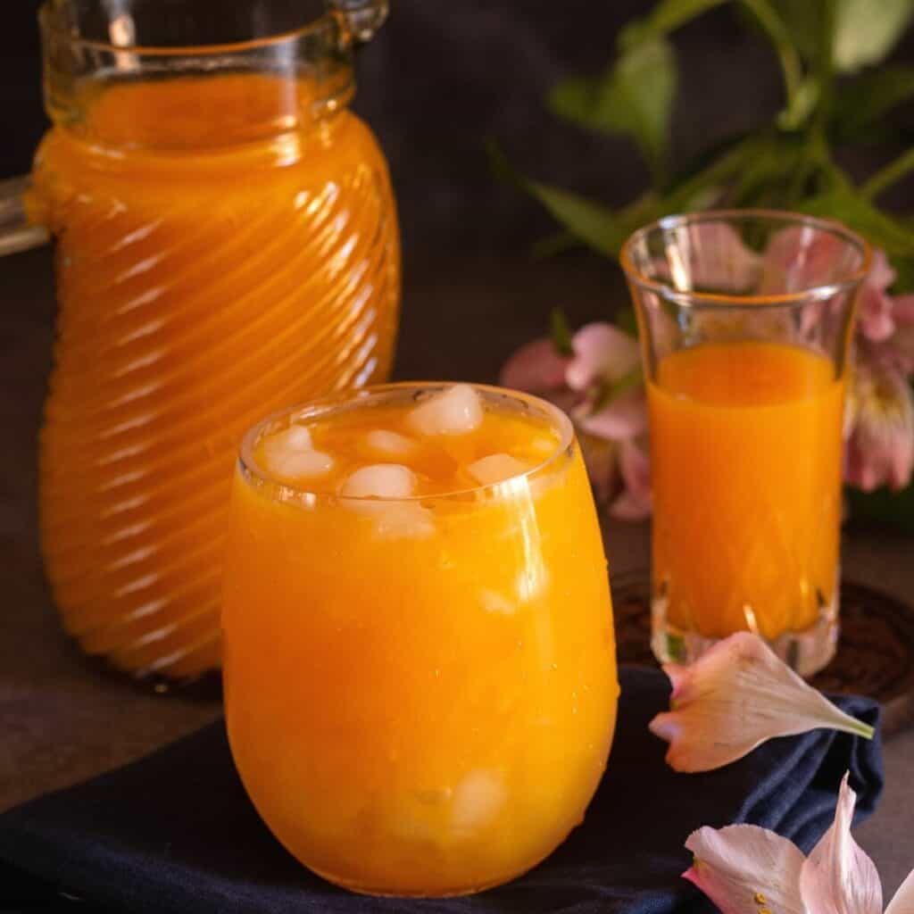 Homemade Mango Nectar | Fresh Mango Juice - Vidhya’s Vegetarian Kitchen