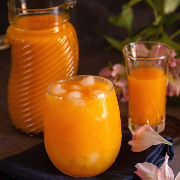 Homemade Mango Nectar | Fresh Mango Juice - Vidhya’s Vegetarian Kitchen