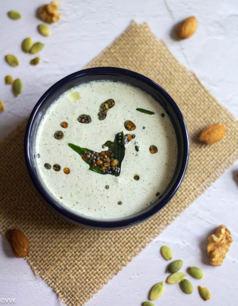 Mixed Nuts Coconut Chutney | Easy Sides for Idli and Dosa