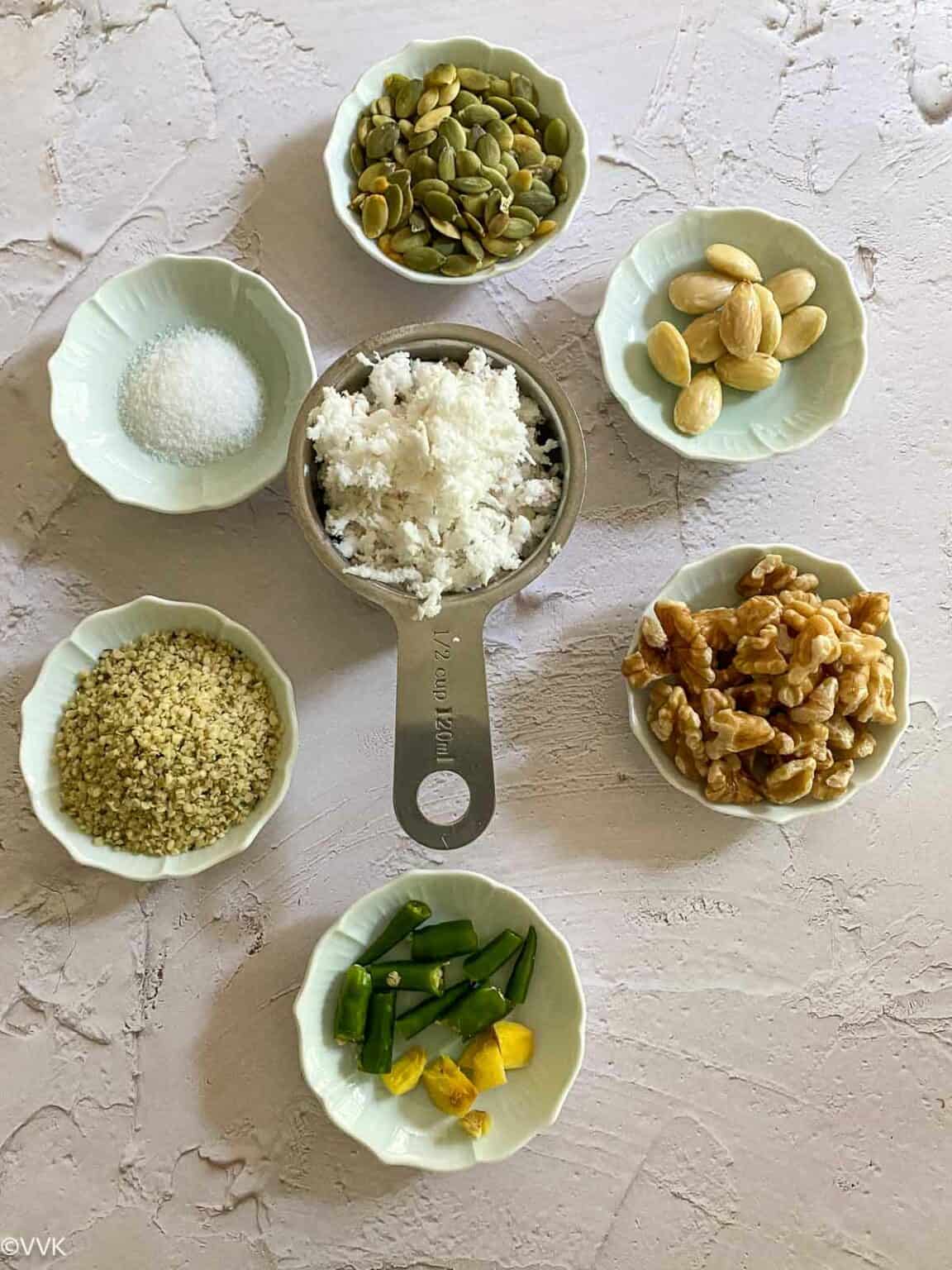 Mixed Nuts Coconut Chutney | Easy Sides for Idli and Dosa