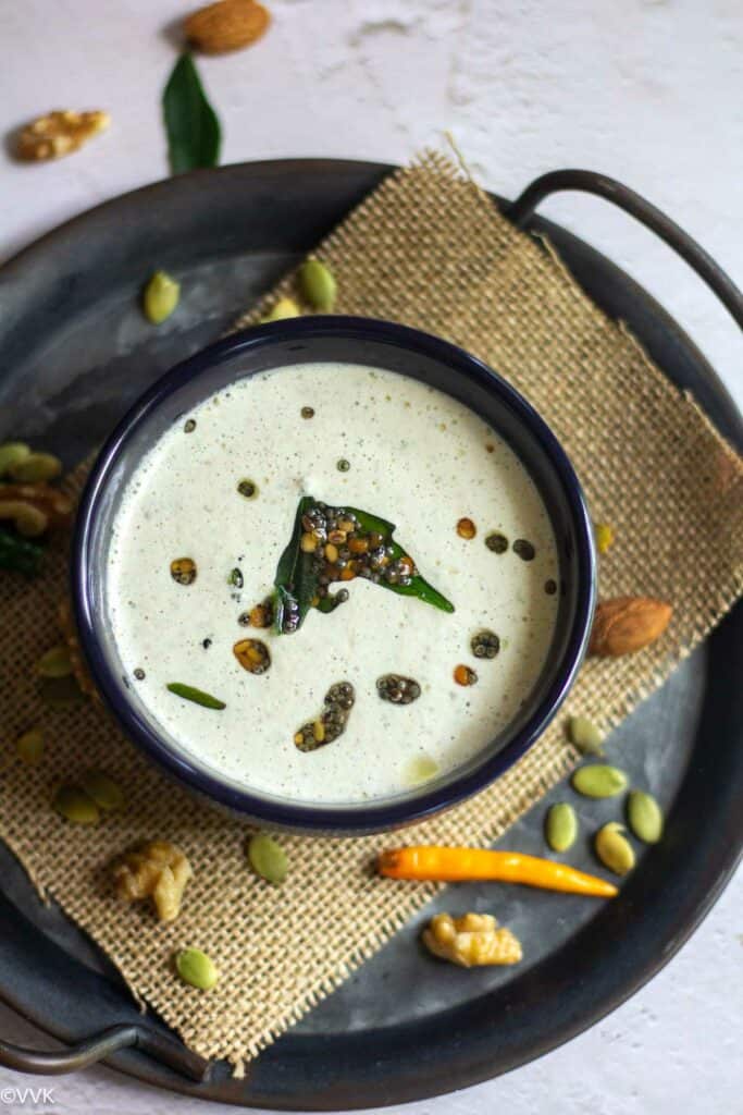 Mixed Nuts Coconut Chutney | Easy Sides for Idli and Dosa