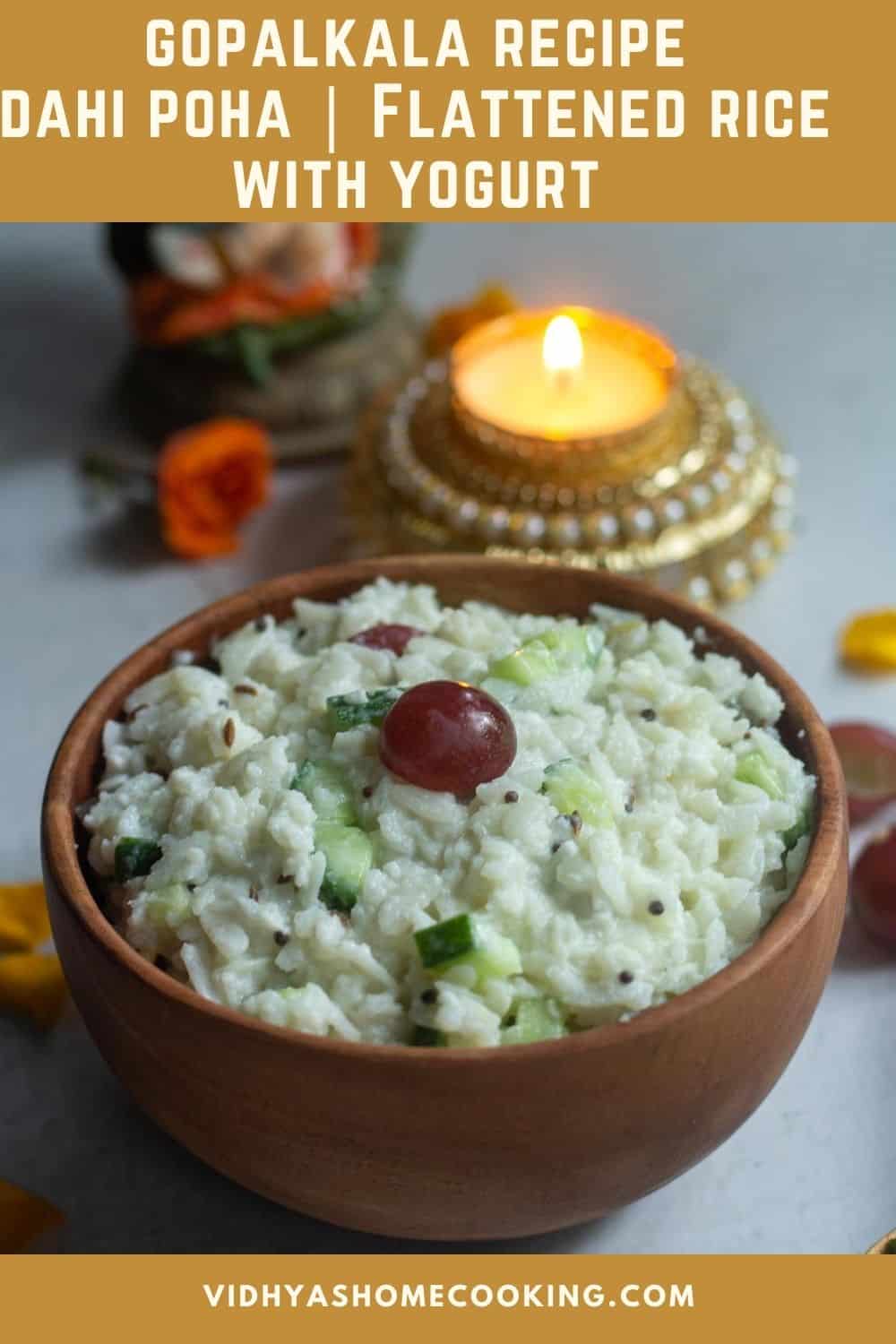 Gopalkala Recipe | Dahi Poha | Easy Janmashtami Recipes - Vidhya’s ...