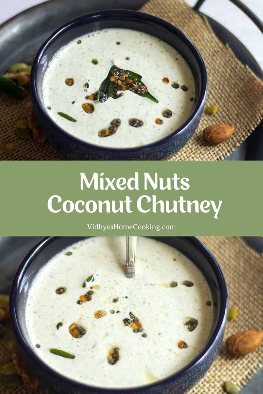 Mixed Nuts Coconut Chutney | Easy Sides for Idli and Dosa