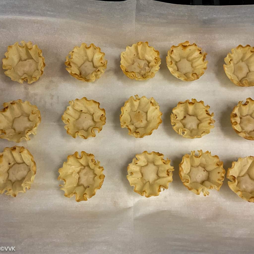 Phyllo Aloo Chana Chaat Cups - Vidhya’s Vegetarian Kitchen