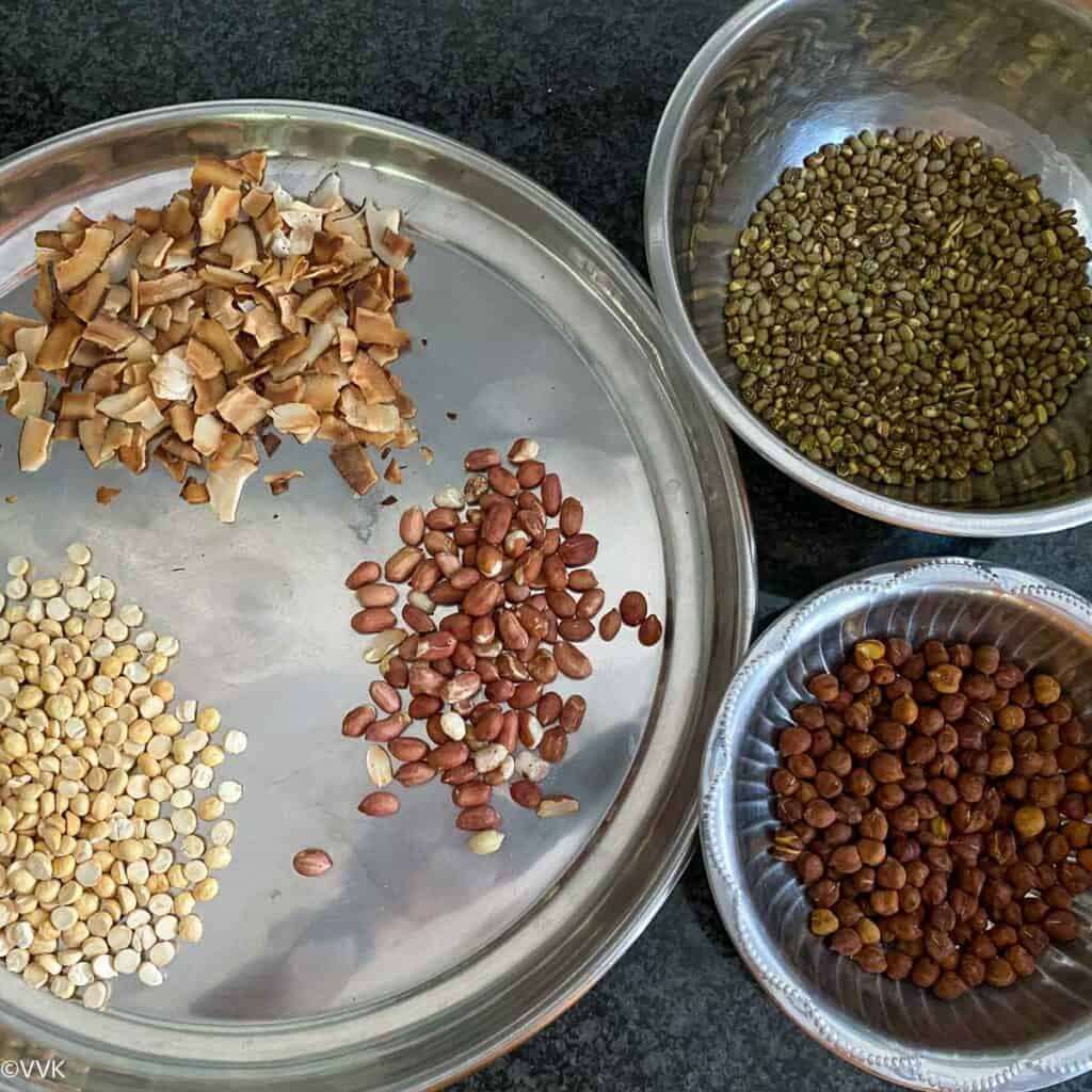 Hurigalu | Karnataka Style Savory Trail Mix | No Oil Snack - Vidhya’s ...