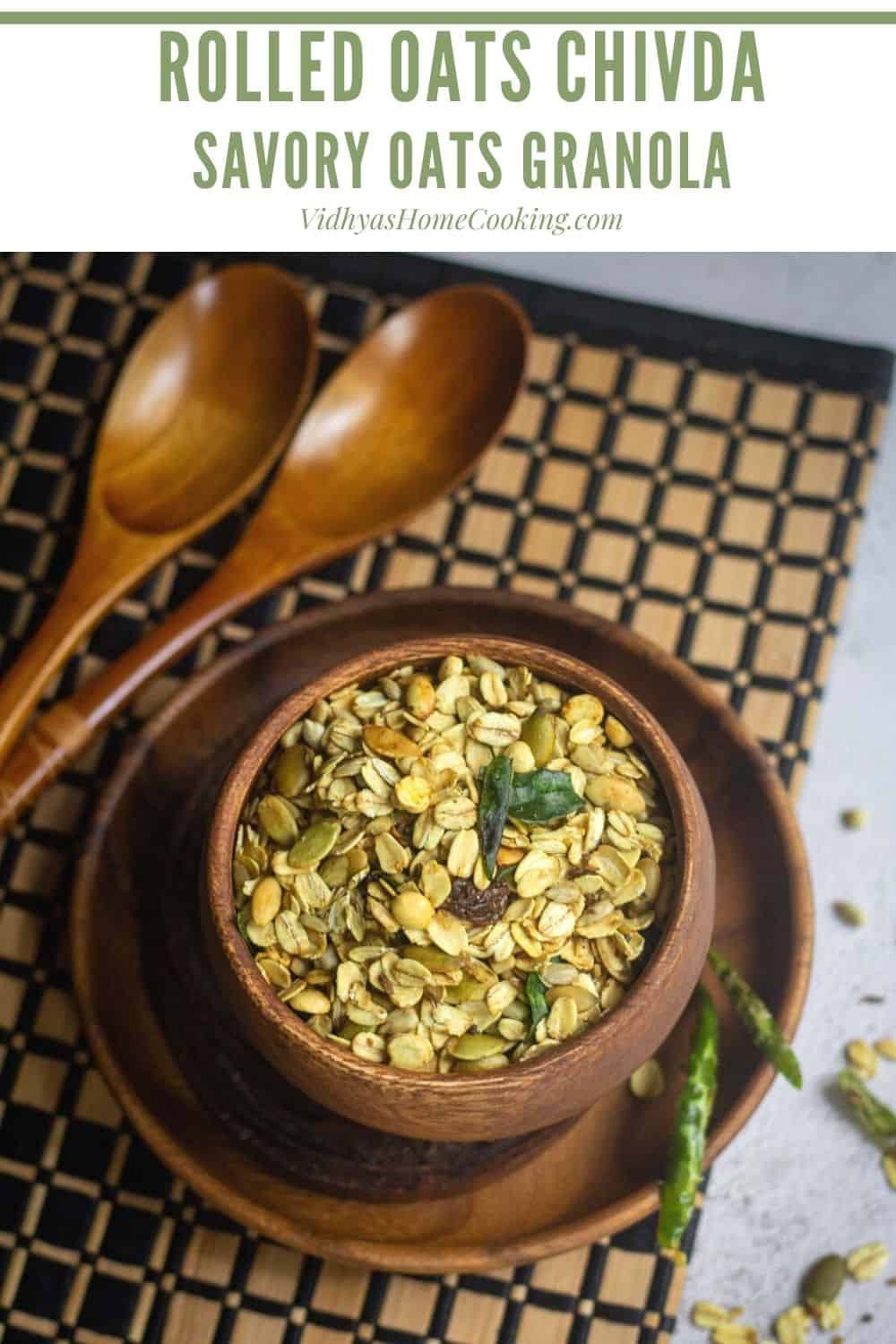 Healthy Oats Chivda | Nut-Free Rolled Oats Chivda - Vidhya’s Vegetarian ...