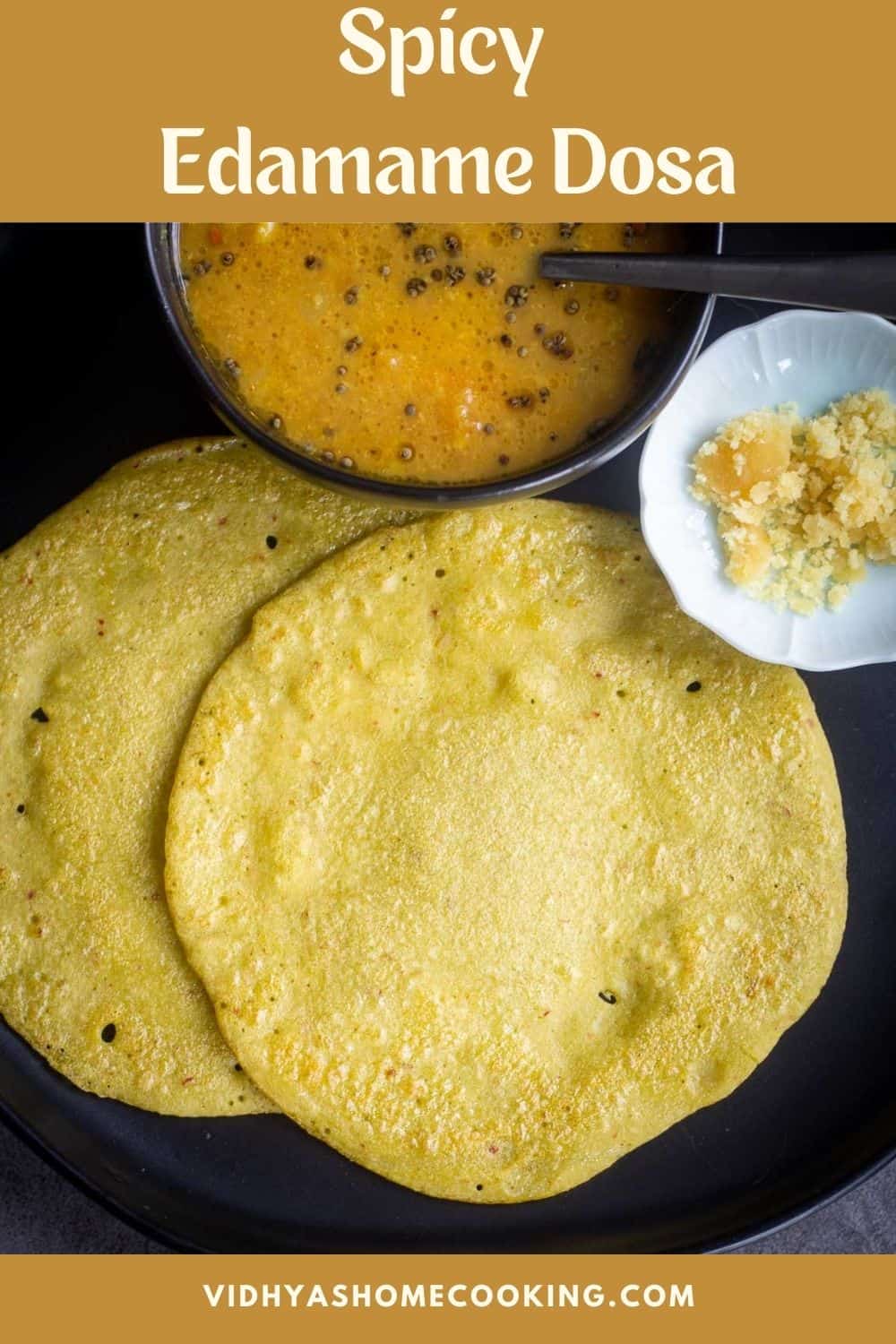 Edamame Dosa - Vidhya’s Vegetarian Kitchen